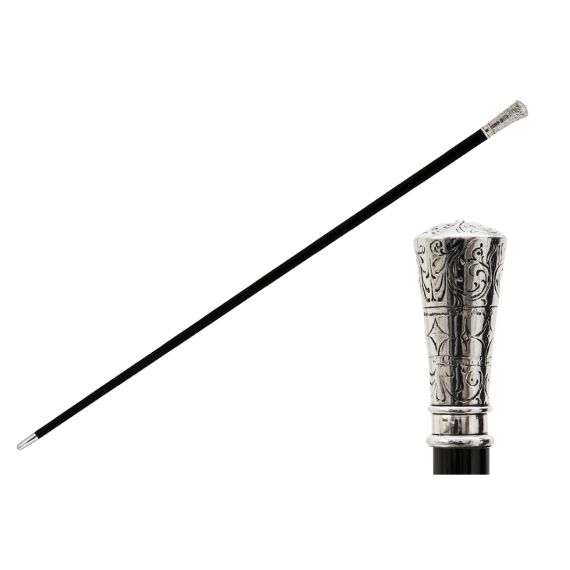 Classic Straight Silver Cane - Wonders of Luxury