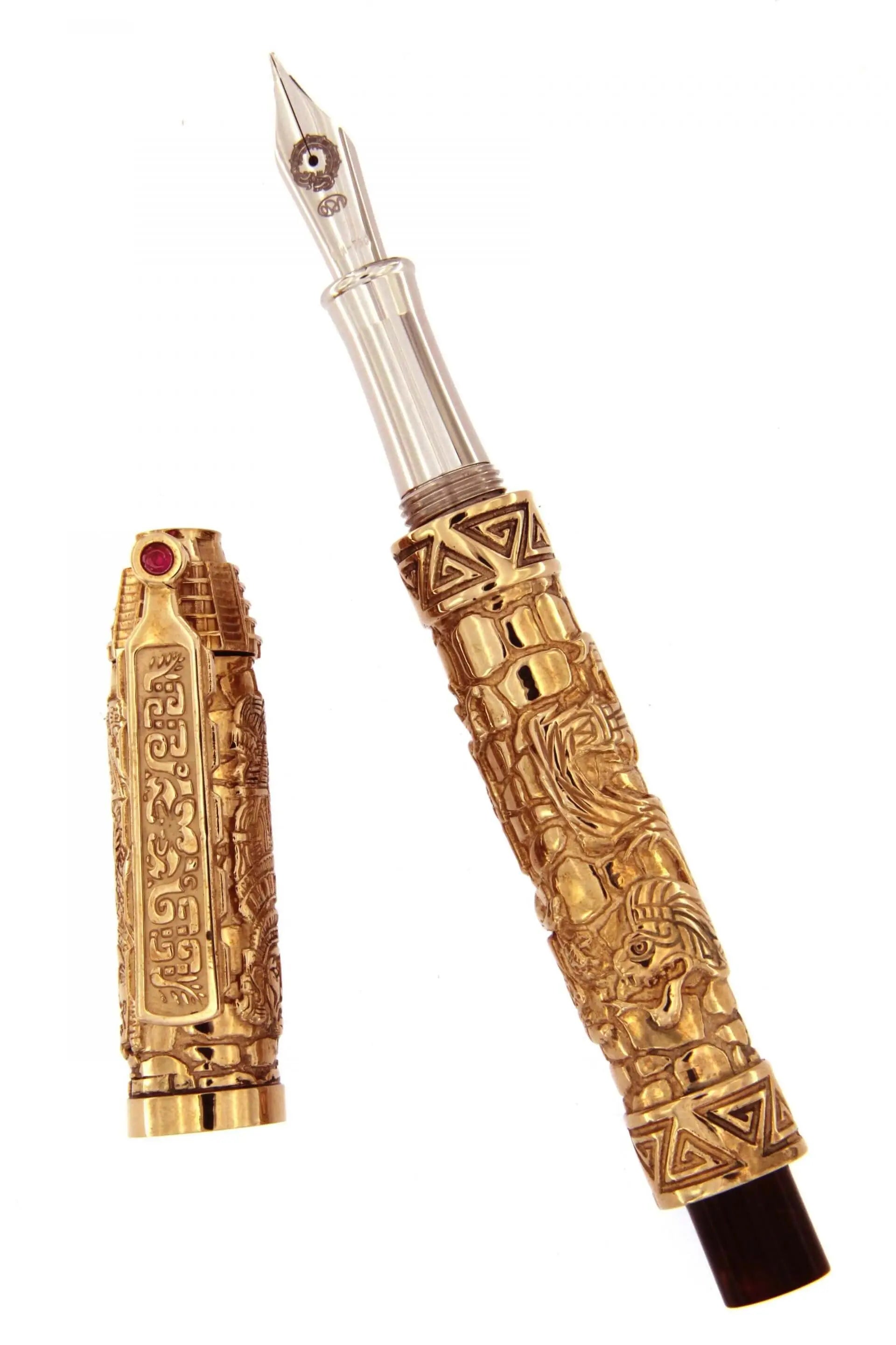 FOUNTAIN PEN QUETZALCOATL (AZTEC CIVILIZATION) BRONZE - Wonders